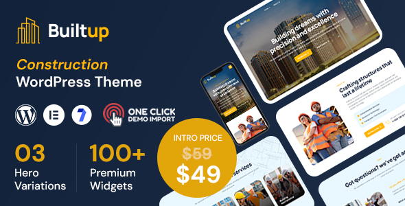 Builtup - Construction Company WordPress Theme by awaiken | ThemeForest